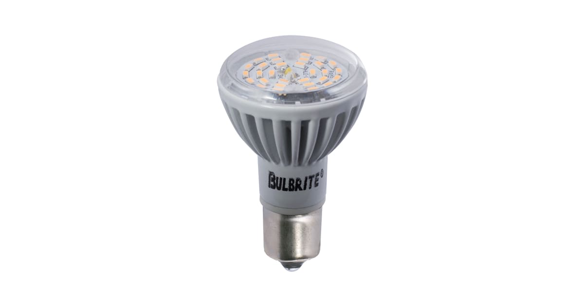 Bulbrite 770541 Single 2 Watt R12 BA15S LED Bulb - 140 Lumens, 3000K ...