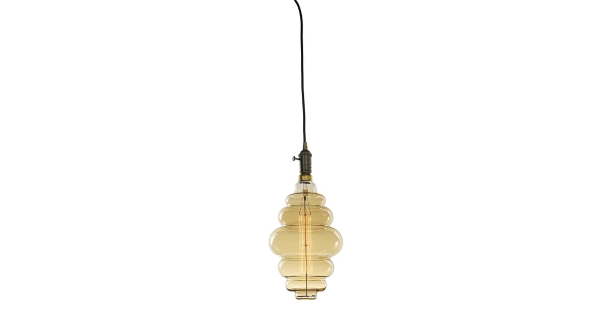 Bulbrite 810112 Vintage 19" Wide Pendant - Beehive-Shaped | Build.com