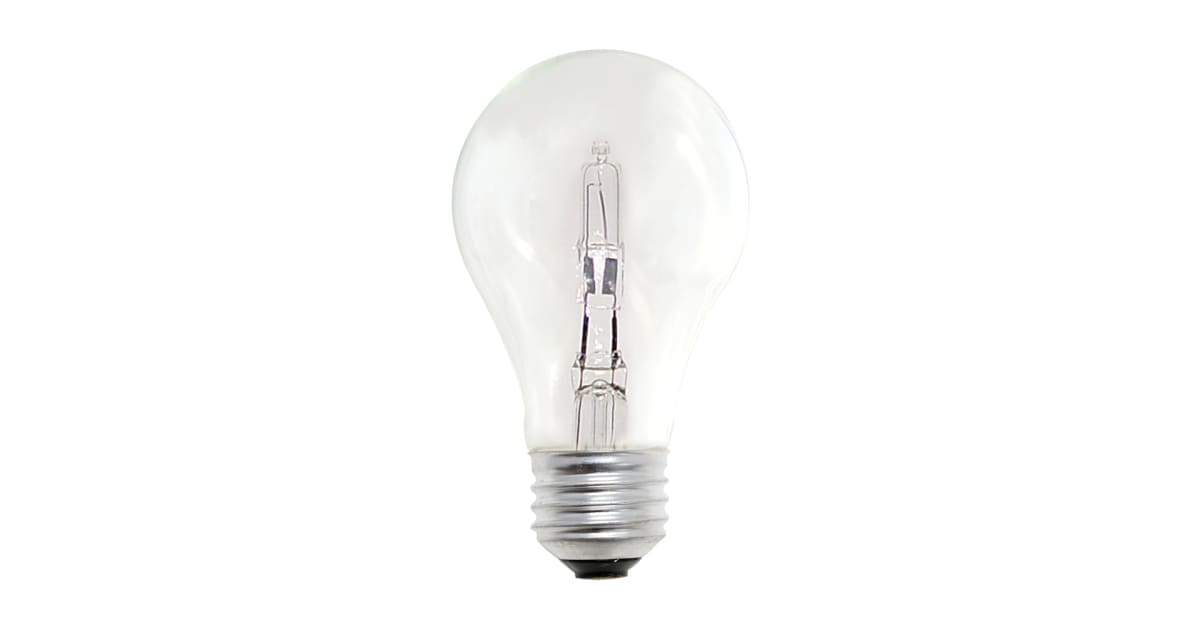 Bulbrite 860621 Pack of (6) 53 Watt Dimmable A19 Medium (E26) Halogen ...