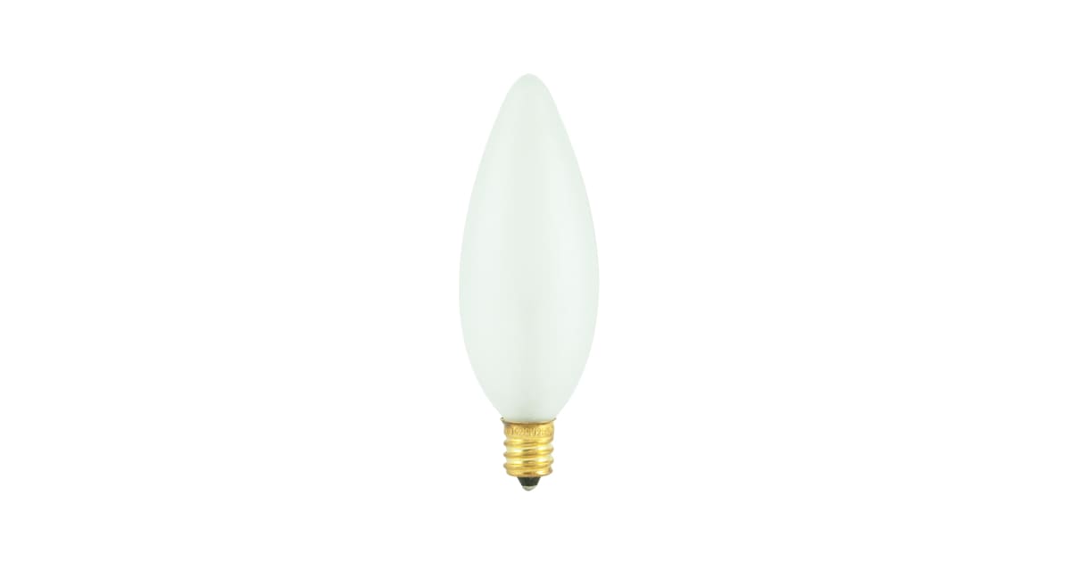 Bulbrite 861252 Pack of (50) 40 Watt Dimmable B10 Candelabra (E12 ...