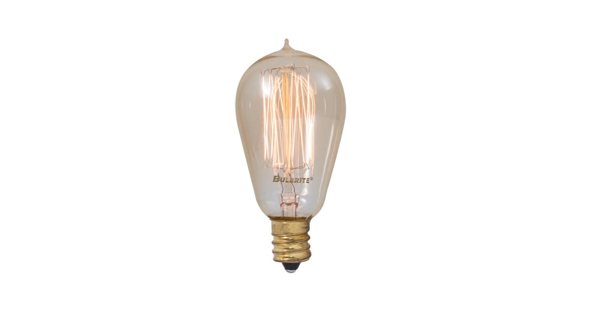 Bulbrite 861370 Pack of (4) 25 Watt Vintage Edison Dimmable ST15 ...
