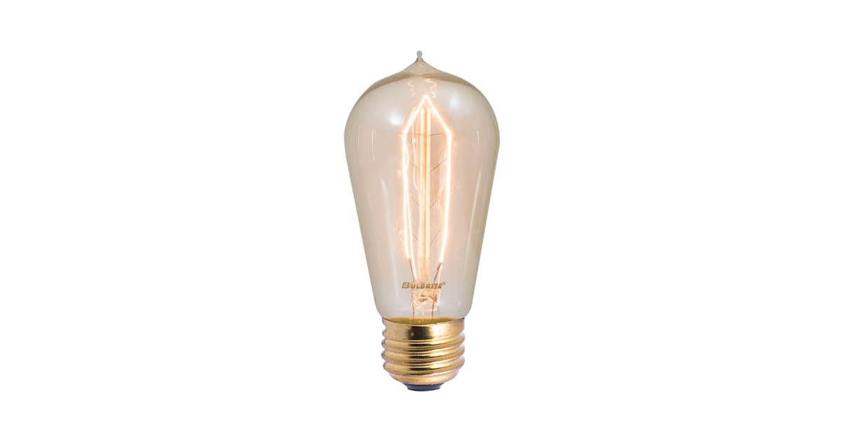 Bulbrite 861376 Pack of (4) 40 Watt Vintage Edison Dimmable ST18 Medium ...