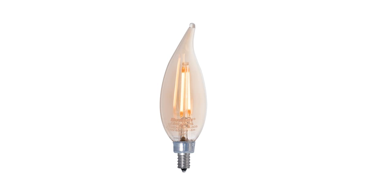Bulbrite 861407 Pack of (4) 2.5 Watt Vintage Edison Dimmable CA10 ...