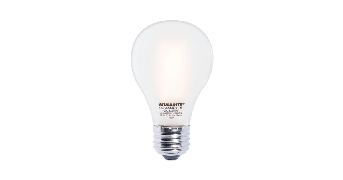 Bulbrite 861421 Pack of (4) 7 Watt Dimmable A19 Medium (E26) LED Bulbs ...