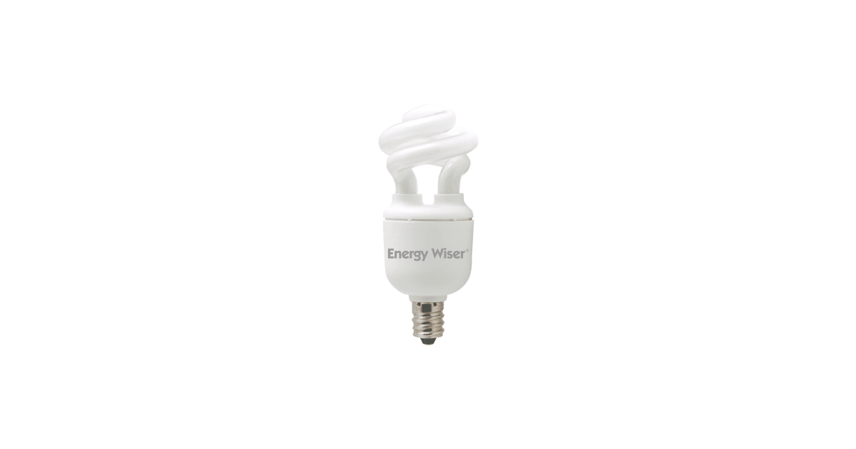 Bulbrite 861503 Pack of (6) 5 Watt T2 Candelabra (E12) Compact ...