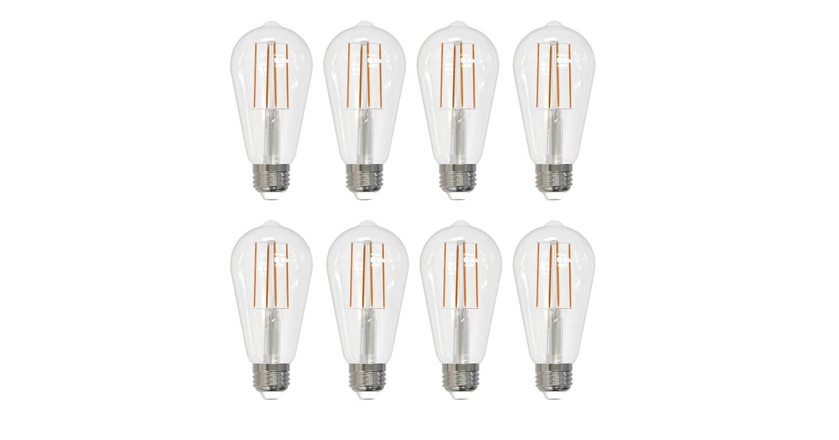 Bulbrite 861618 Pack of (8) 7 Watt Vintage Edison Dimmable ST18 Medium ...
