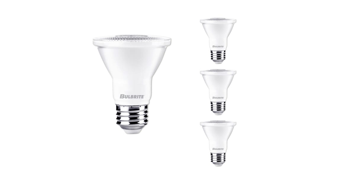 Bulbrite 861715 Pack of (4) 7 Watt Dimmable Medium (E26) LED Bulbs- 500 ...
