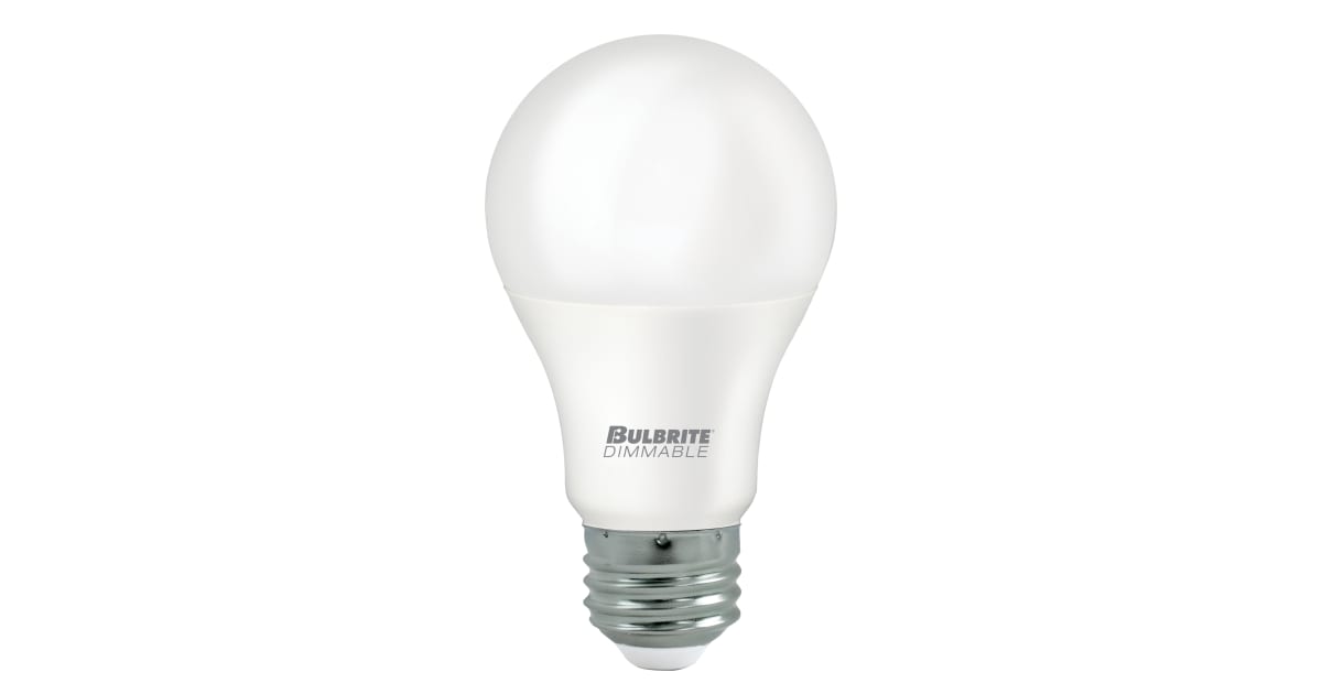Bulbrite 862714 Pack of (8) 9 Watt A19 Medium (E26) LED Bulbs - 750 ...
