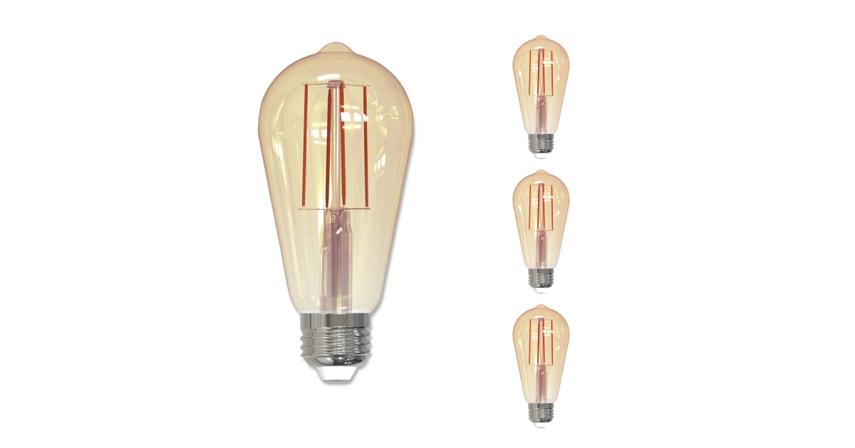 Bulbrite 862795 Pack of (4) 5 Watt Vintage Edison Dimmable ST18 Medium ...
