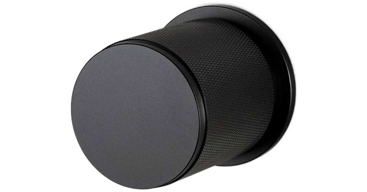 Buster + Punch NDK-02249-238 Cross Passage Door Knob Set with Round Rose and 2-3/8" Backset ...