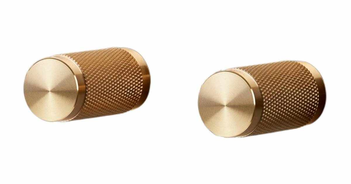 Buster + Punch UFK-054582 Cross 13/16 Inch Cylindrical Cabinet Knob - Pack of 2 | Ferguson Home