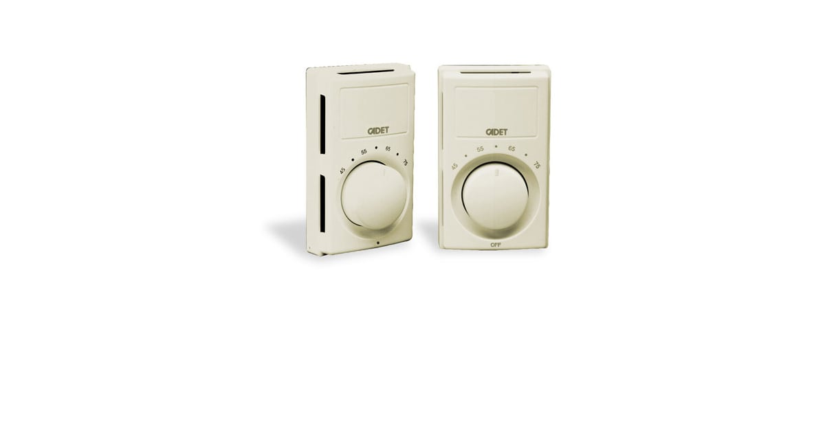 Cadet C611-25 Bimetal 25 Amp Single Pole Wall Thermostat with Heat ...