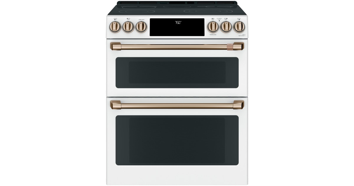 Cafe CES750P4MW2 30 Inch Wide 7 Cu. Ft. Slide In Radiant Electric ...