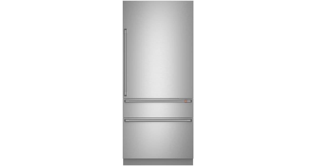 Cafe CIC36RP2VS1 36 Inch Wide 20.2 Cu. Ft. Bottom Freezer Refrigerator ...