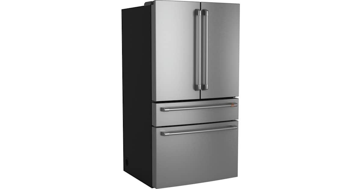 Cafe CJE23DP2WS1 36 Inch Wide 23.2 Cu. Ft. Energy Star Certified French ...