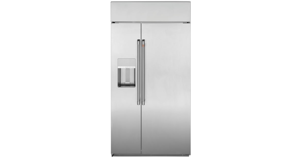 Cafe CSB42YP2NS1 42 Inch Wide 24.5 Cu. Ft. Full Size Refrigerator with ...