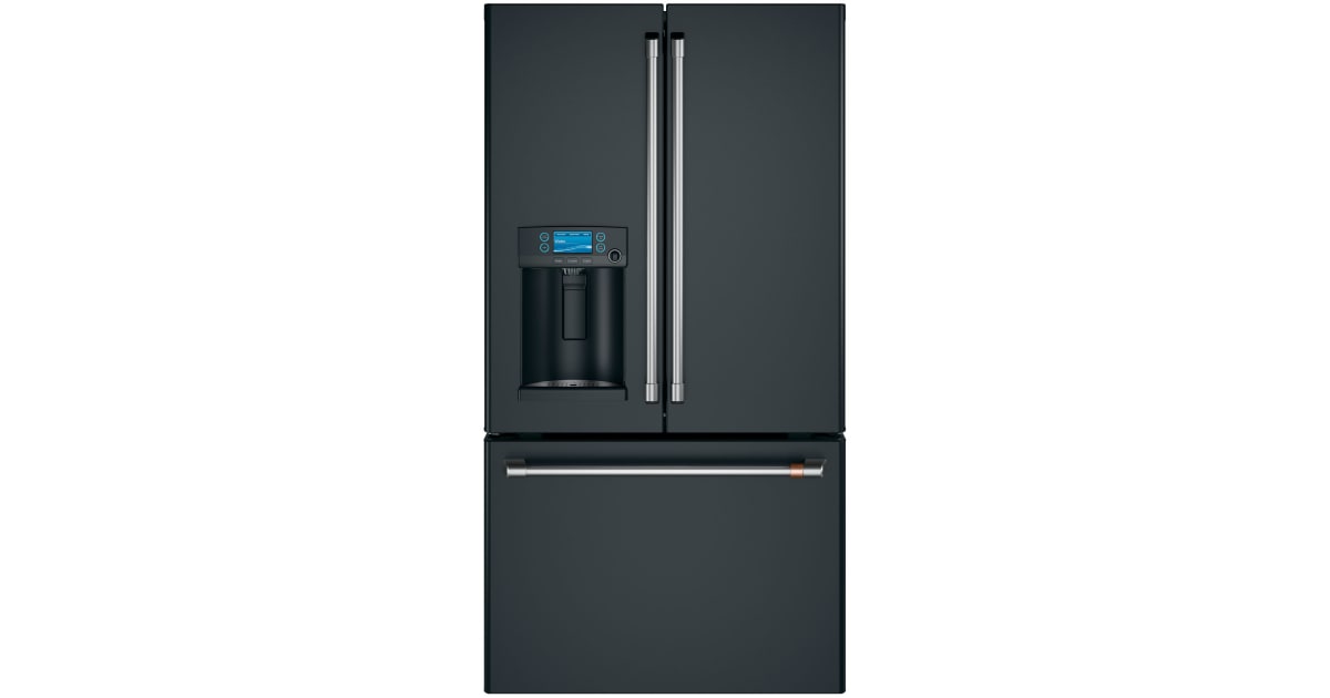 Cafe CYE22TP3MD1 36 Inch Wide 22.2 Cu. Ft. Counter Depth French Door ...