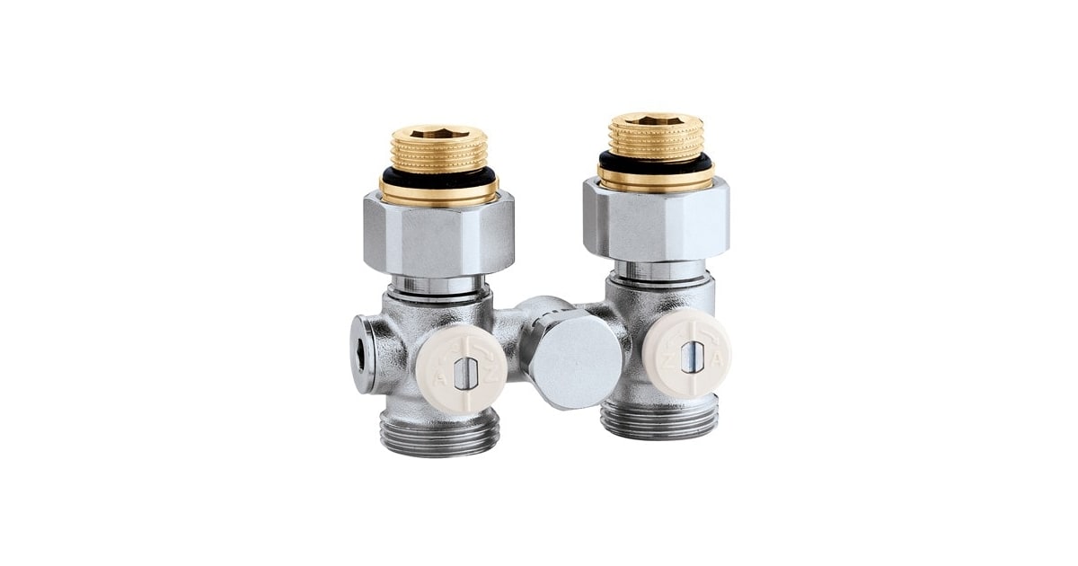 Caleffi 301241 One-pipe Straight Panel Radiators Valve - With ...