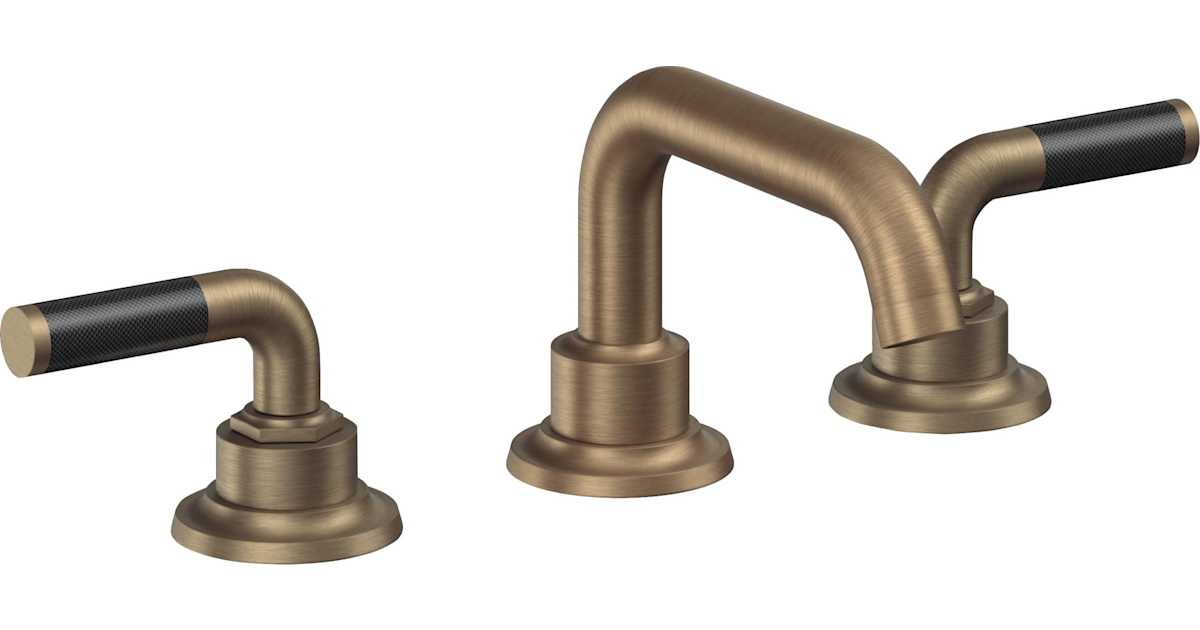 California Faucets 3002FZBF-ABF Descanso 1.2 GPM Widespread Bathroom ...