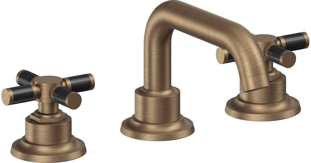 California Faucets 3002XFZB-ABF Descanso 1.2 GPM Widespread Bathroom ...