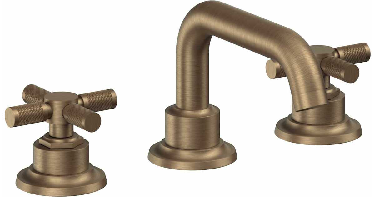 California Faucets 3002XKZB-ABF Descanso 1.2 GPM Widespread Bathroom ...