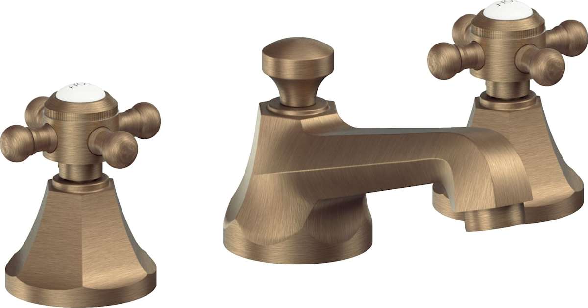 California Faucets 4702-ABF Venice 1.2 GPM Widespread Bathroom Faucet ...