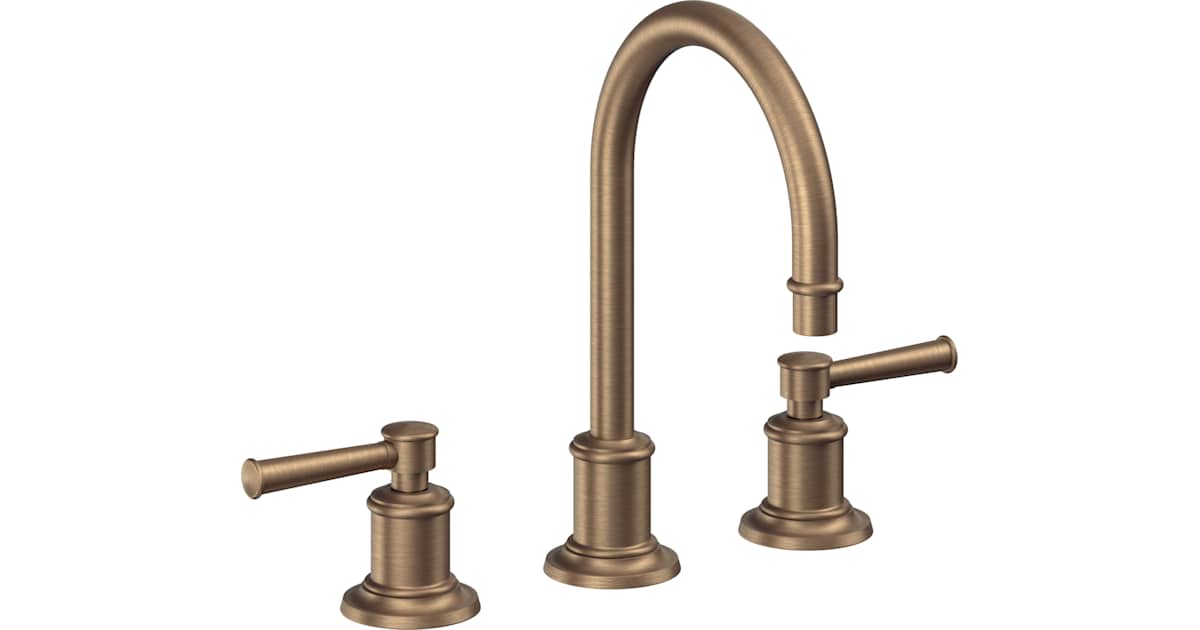 California Faucets 4802-ABF Miramar 1.2 GPM Widespread Bathroom Faucet ...
