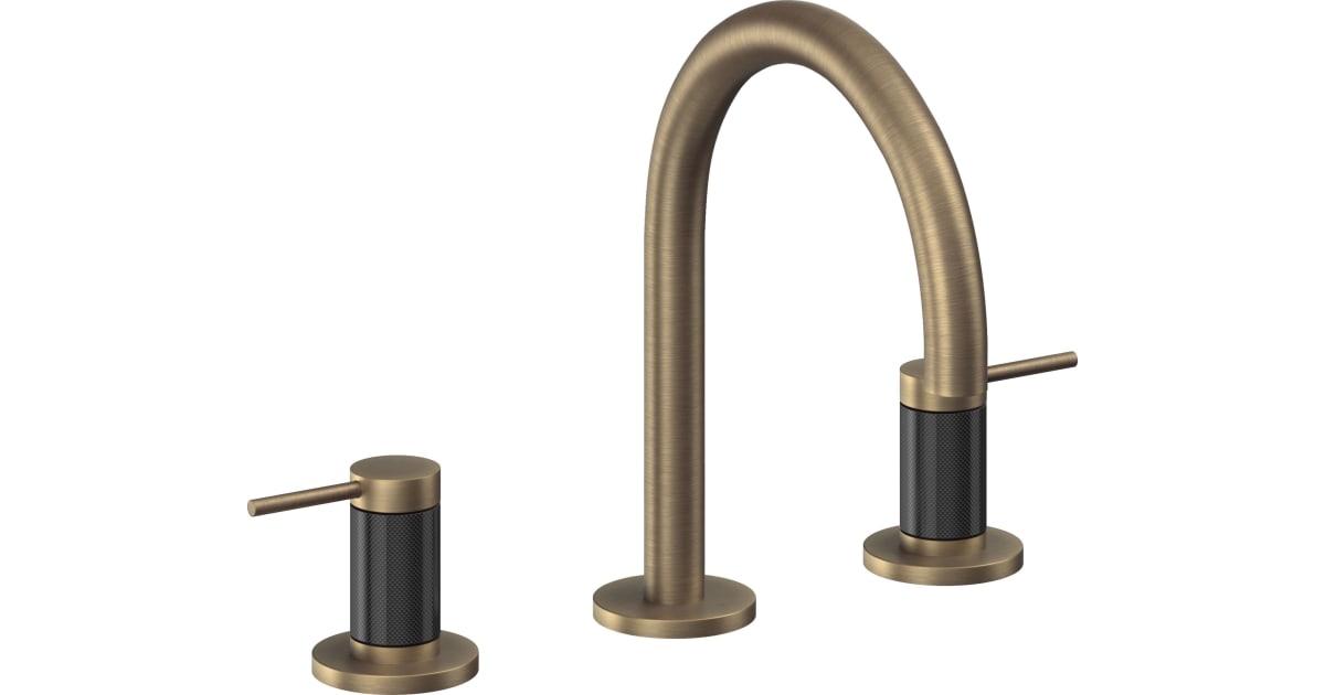 California Faucets 5202FZB-ABF D Street 1.2 GPM Widespread Bathroom ...