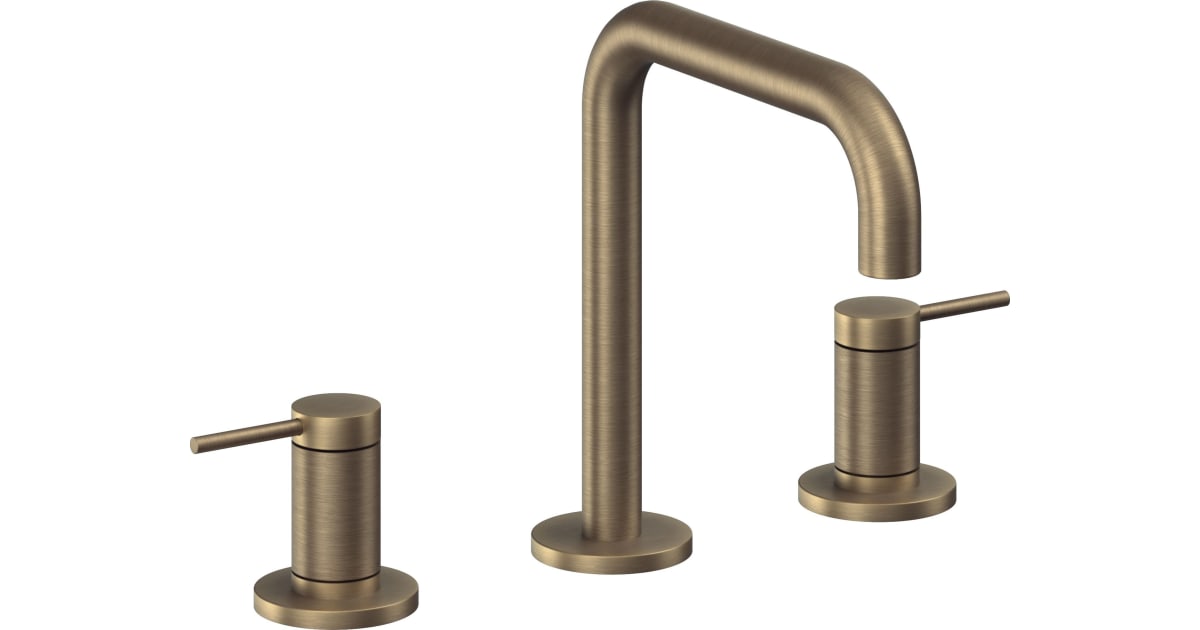 California Faucets 5202QZB-ABF D Street 1.2 GPM Widespread Bathroom ...