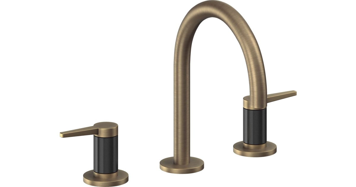 California Faucets 5302FZB-ABF D Street 1.2 GPM Widespread Bathroom ...