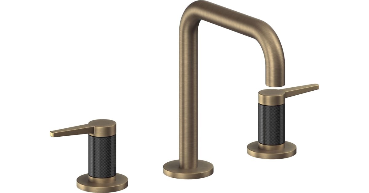 California Faucets 5302QFZB-ABF D Street 1.2 GPM Widespread Bathroom ...