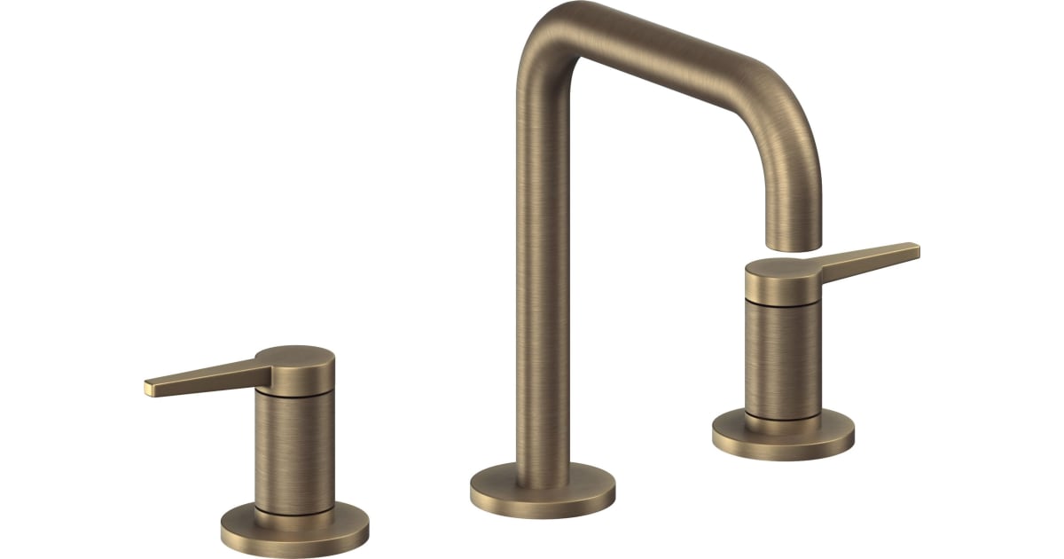 California Faucets 5302QZBF-ABF D Street 1.2 GPM Widespread Bathroom ...