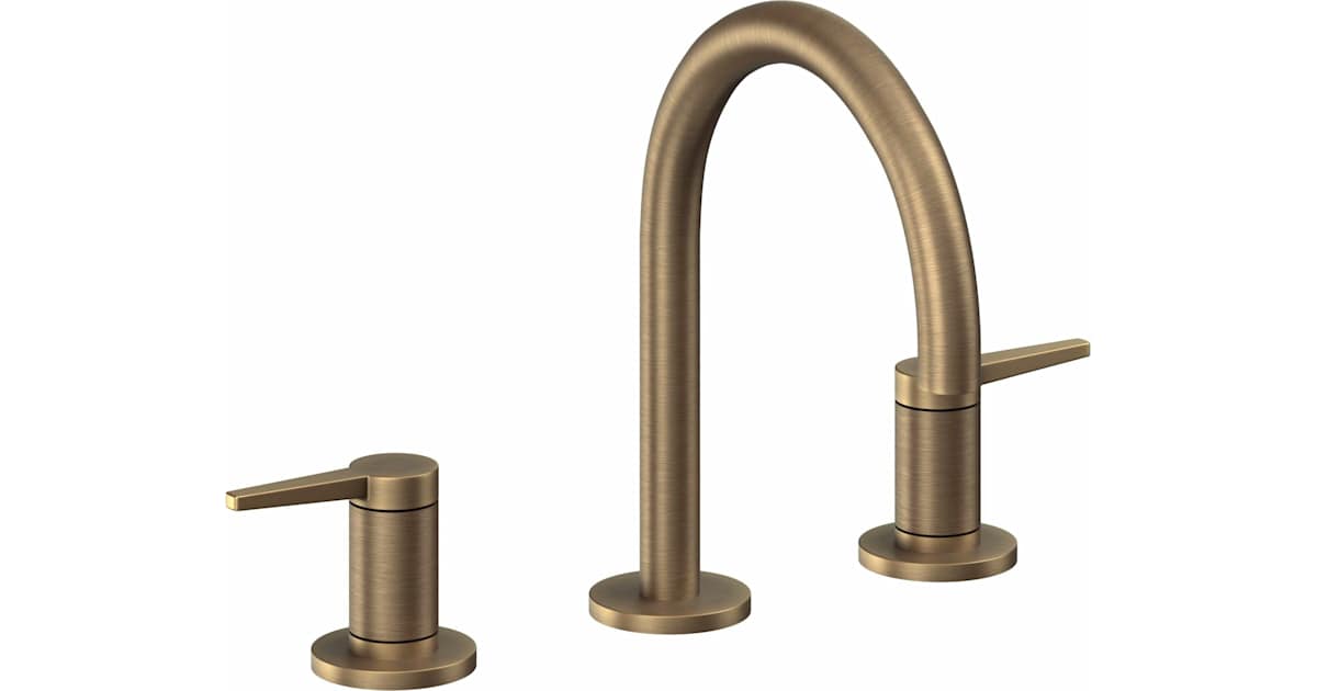 California Faucets 5302ZB-ABF D Street 1.2 GPM Widespread Bathroom ...