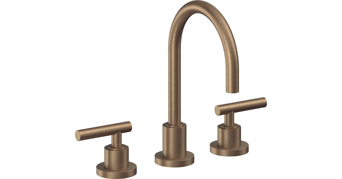 California Faucets 6602-ABF Tiburon 1.2 GPM Widespread Bathroom Faucet ...