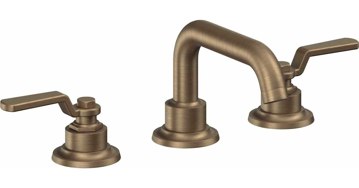 California Faucets 8002-ABF Descanso Works 1.2 GPM Widespread Bathroom ...