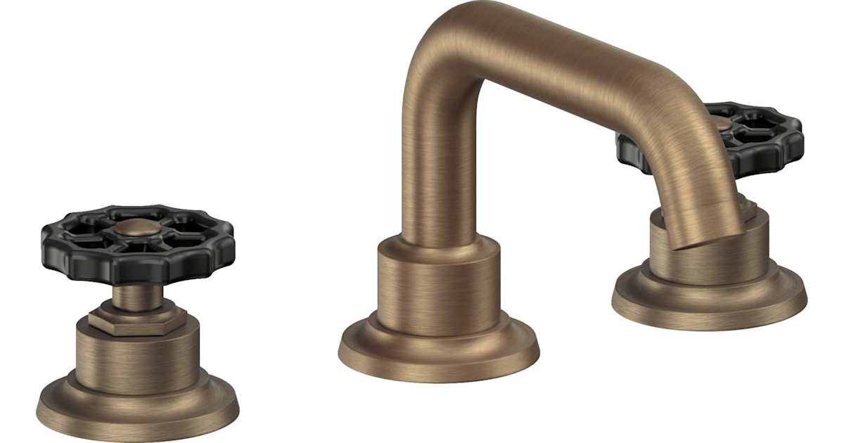 California Faucets 8002WB-ABF Descanso Works 1.2 GPM Widespread ...