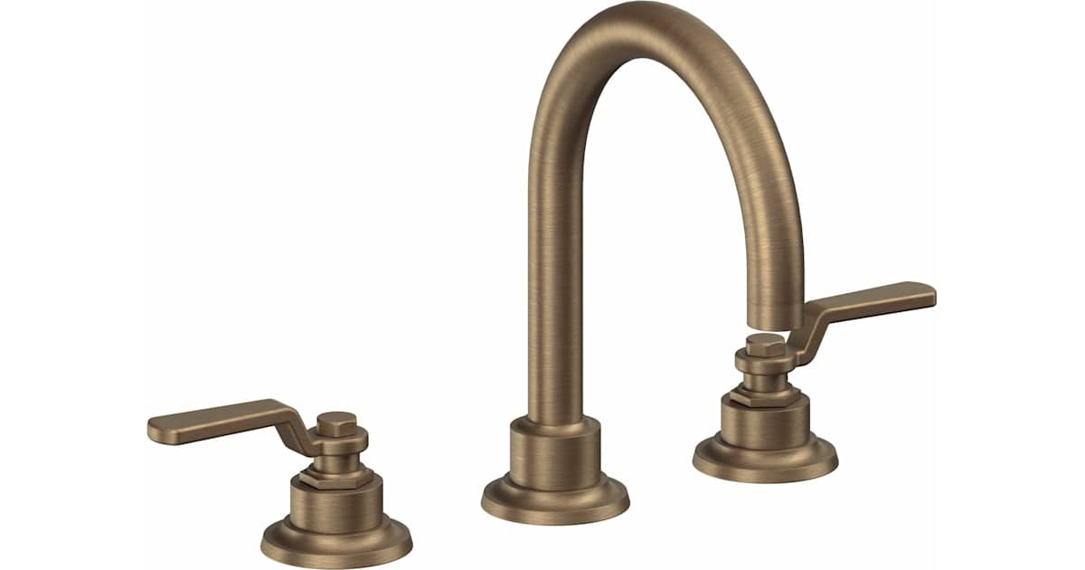 California Faucets 8102-ABF Descanso Works 1.2 GPM Widespread Bathroom ...