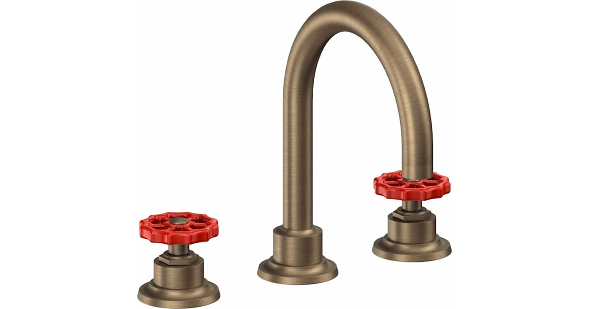 California Faucets 8102WR-ABF Descanso Works 1.2 GPM Widespread ...
