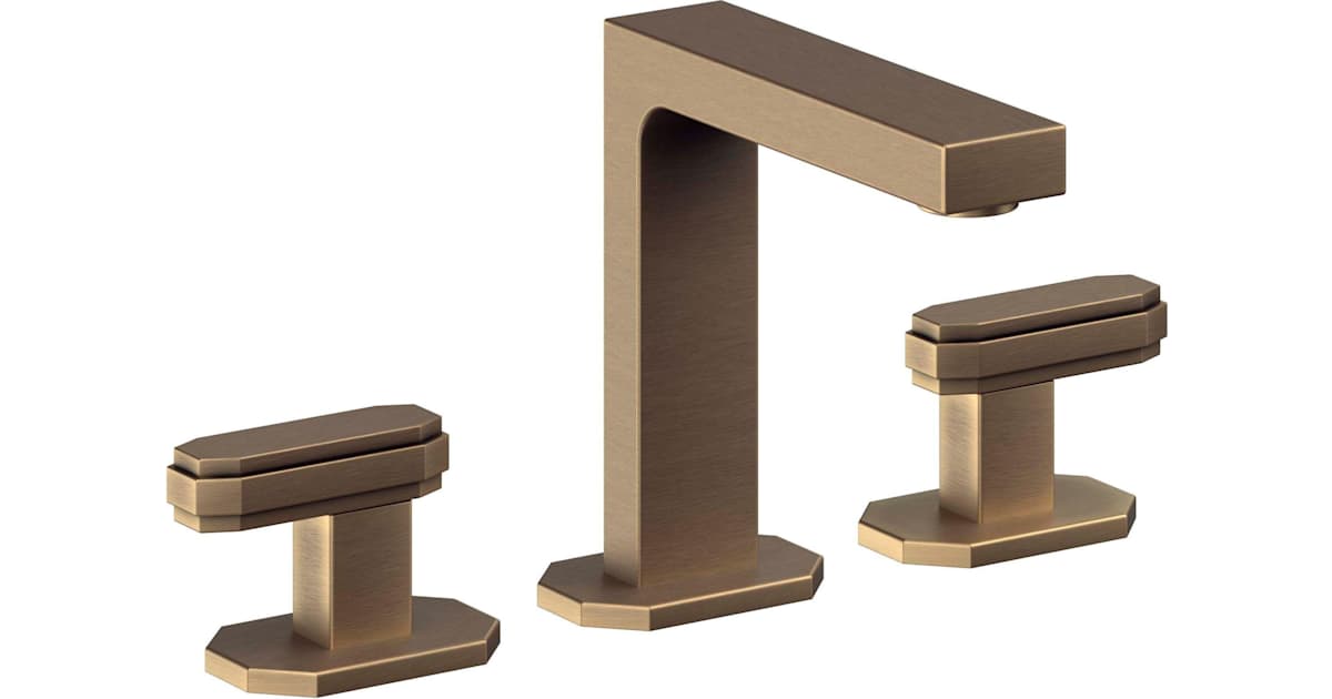 California Faucets C202ZB-ABF Doheny 1.2 GPM Widespread Bathroom Faucet ...