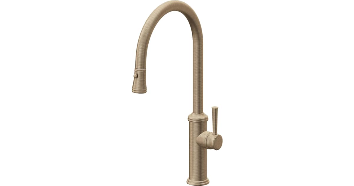 California Faucets K10-100-48-ABF Davoli 1.8 GPM Single Hole Pull Down ...