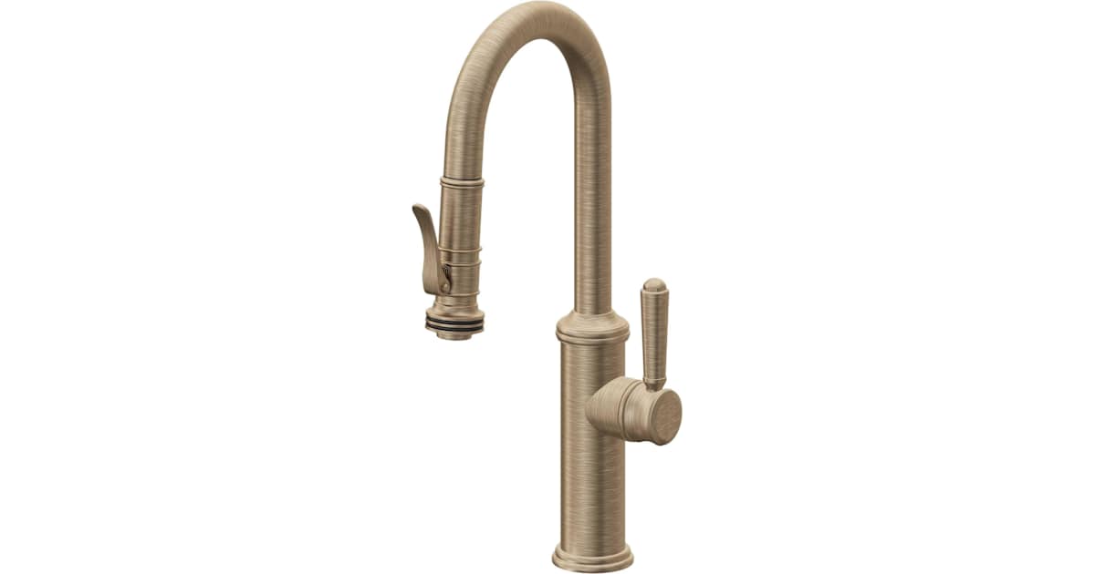 California Faucets K10-101SQ-33-ABF Davoli 1.8 GPM Single Hole Pre ...