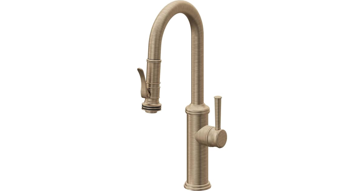 California Faucets K10-101SQ-48-ABF Davoli 1.8 GPM Single Hole Pre ...