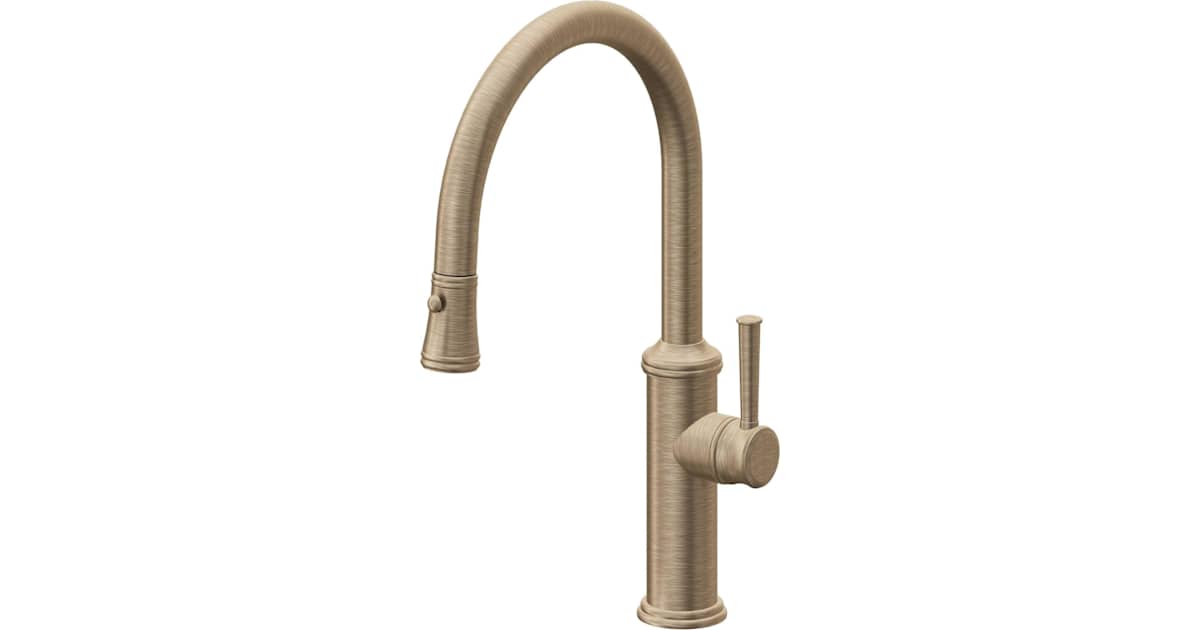 California Faucets K10-102-48-ABF Davoli 1.8 GPM Single Hole Pull Down ...