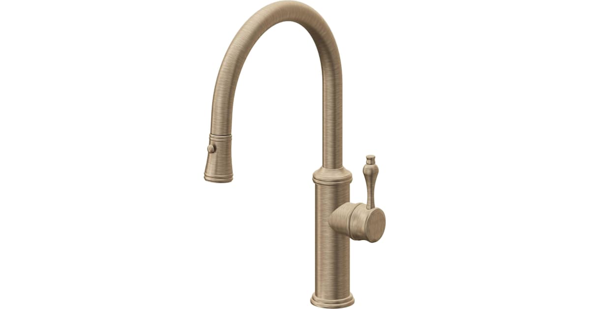 California Faucets K10-102-61-ABF Davoli 1.8 GPM Single Hole Pull Down ...