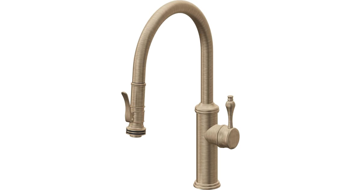 California Faucets K10-102SQ-61-ABF Davoli 1.8 GPM Single Hole Pre ...