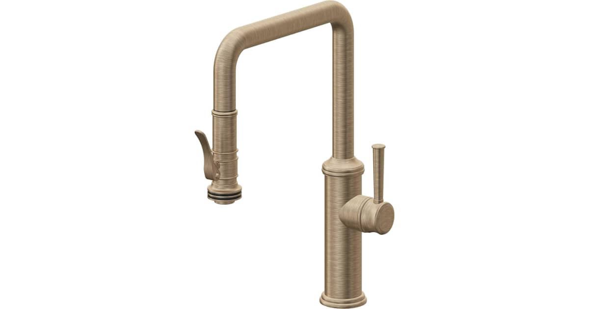 California Faucets K10-103SQ-48-ABF Davoli 1.8 GPM Single Hole Pre ...