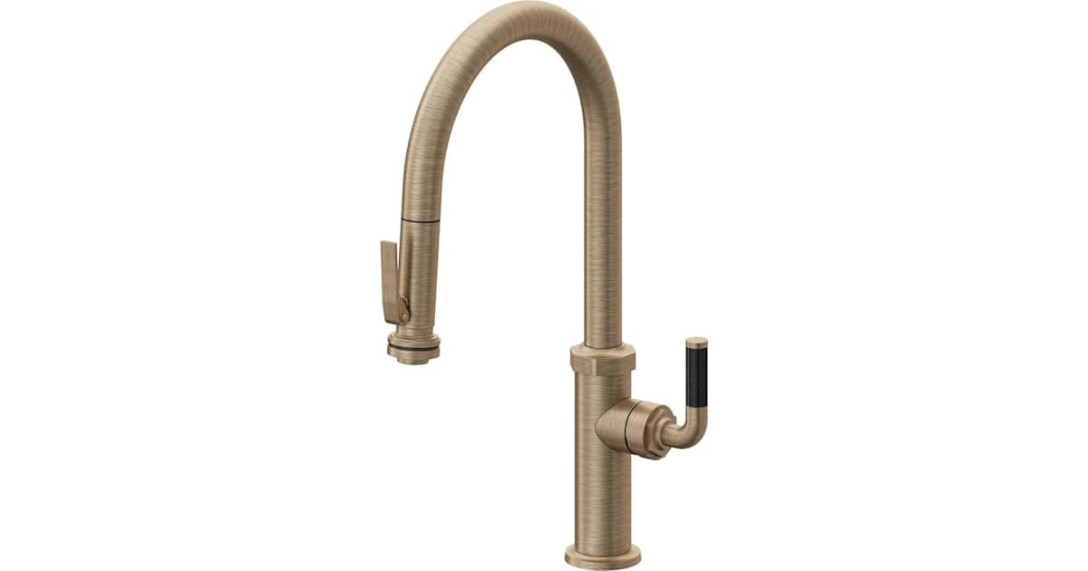 California Faucets K30-100SQ-FL-ABF Descanso Kitchen 1.8 GPM Single ...