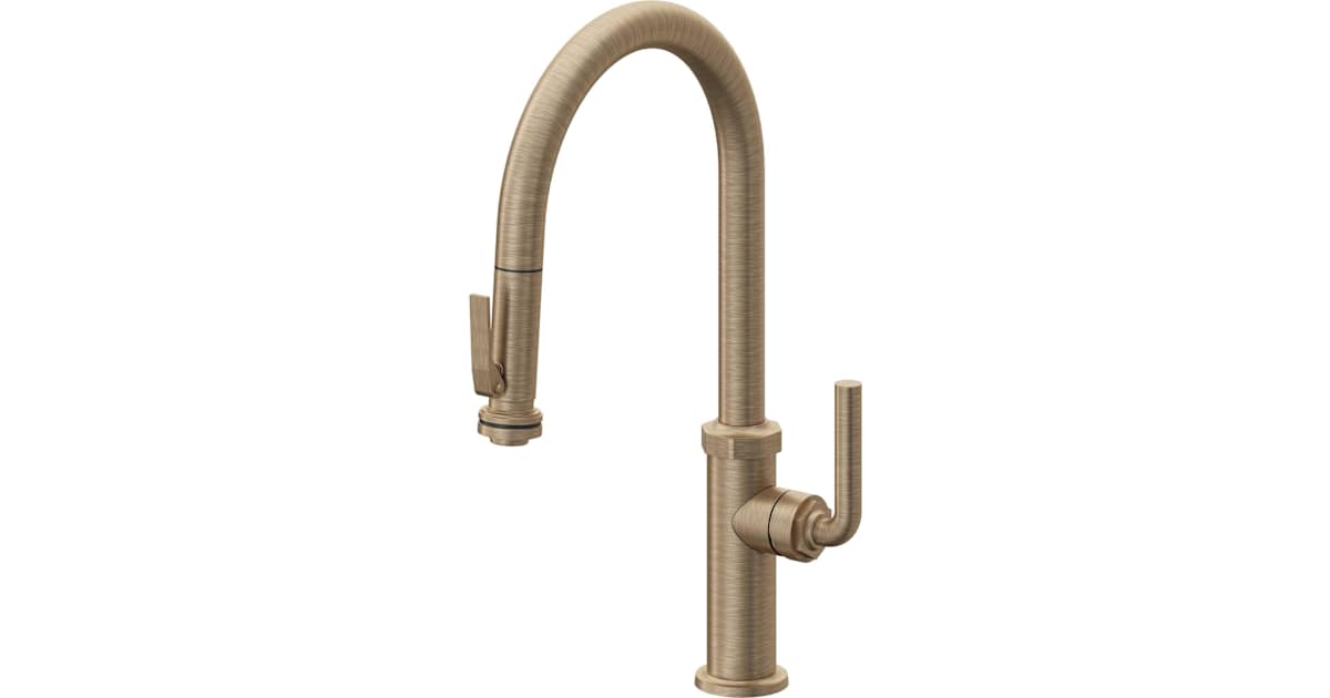 California Faucets K30-100SQ-SL-ABF Descanso Kitchen 1.8 GPM Single ...