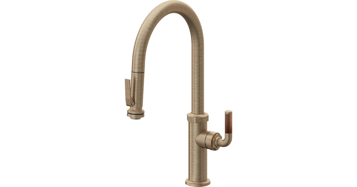 California Faucets K30-100SQ-TL-ABF Descanso 1.8 GPM Single Hole Pull ...