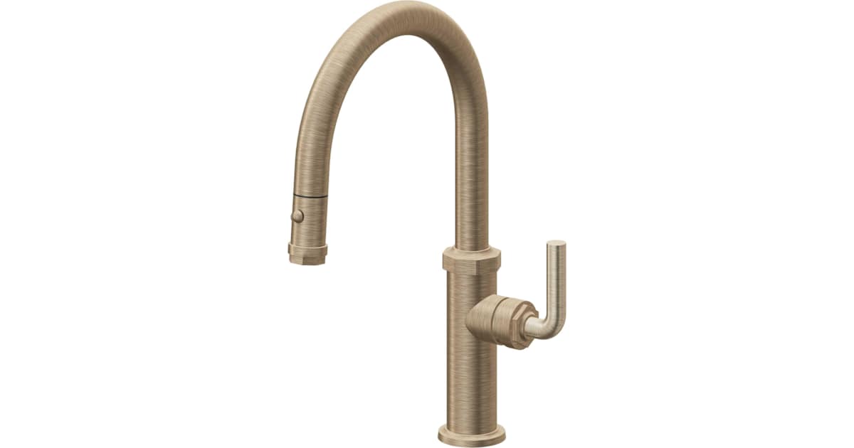 California Faucets K30-102-SL-ABF Descanso 1.8 GPM Single Hole Pull ...